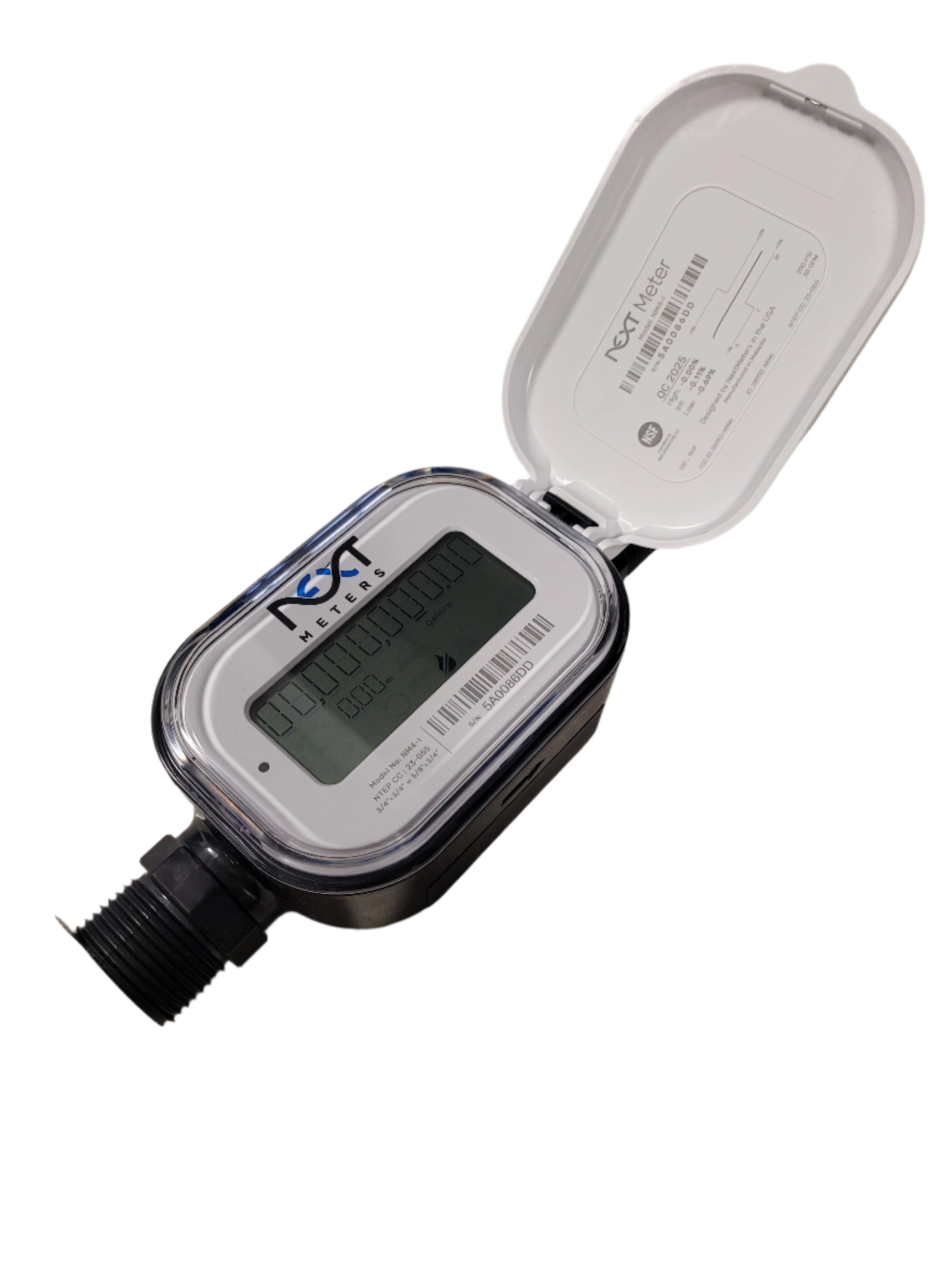 3/4" NextMeter Ultrasonic Polymer Hot/Cold Water Meter Wireless ...